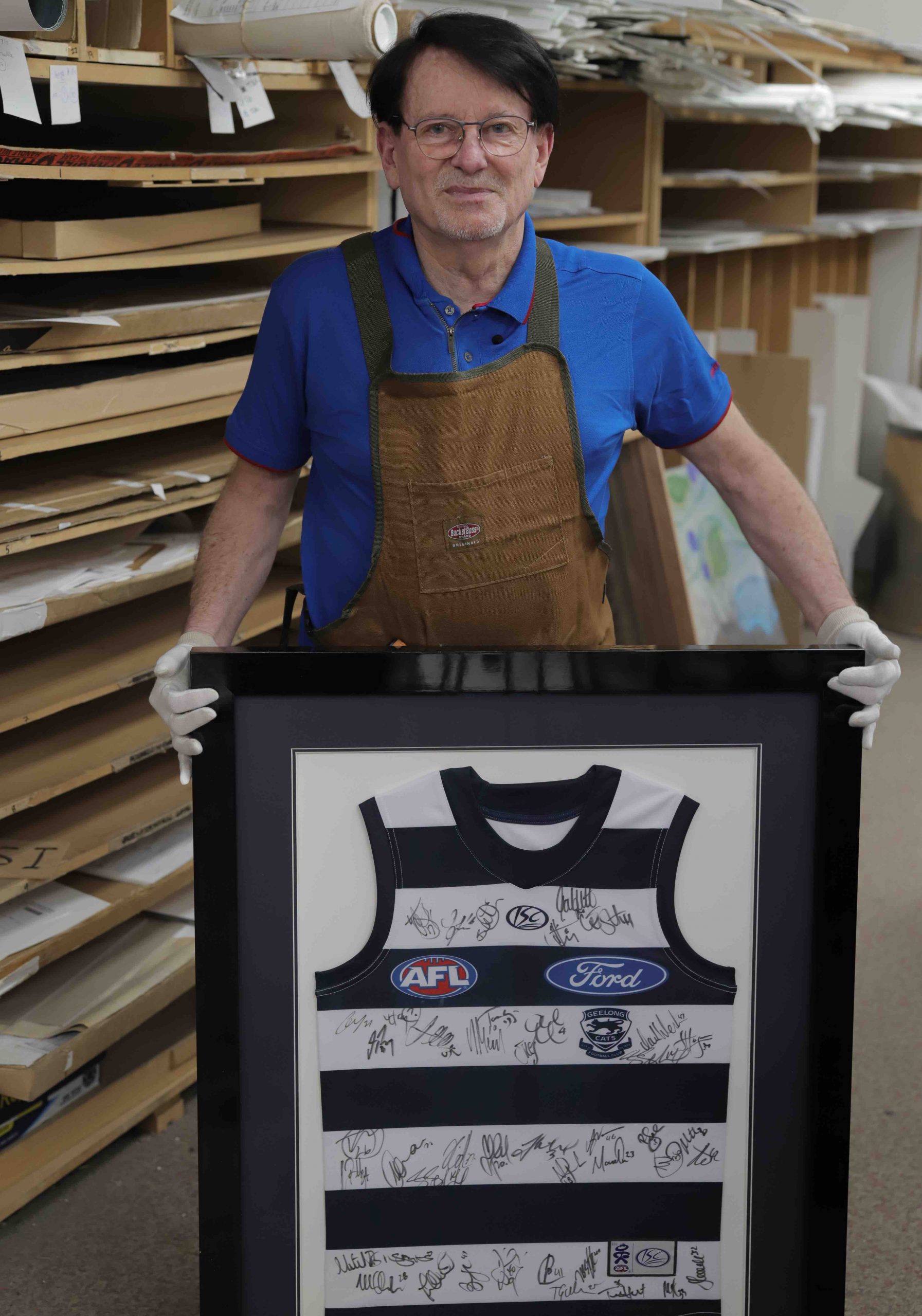 Footy Jumper Framing | Mahoneys Framing